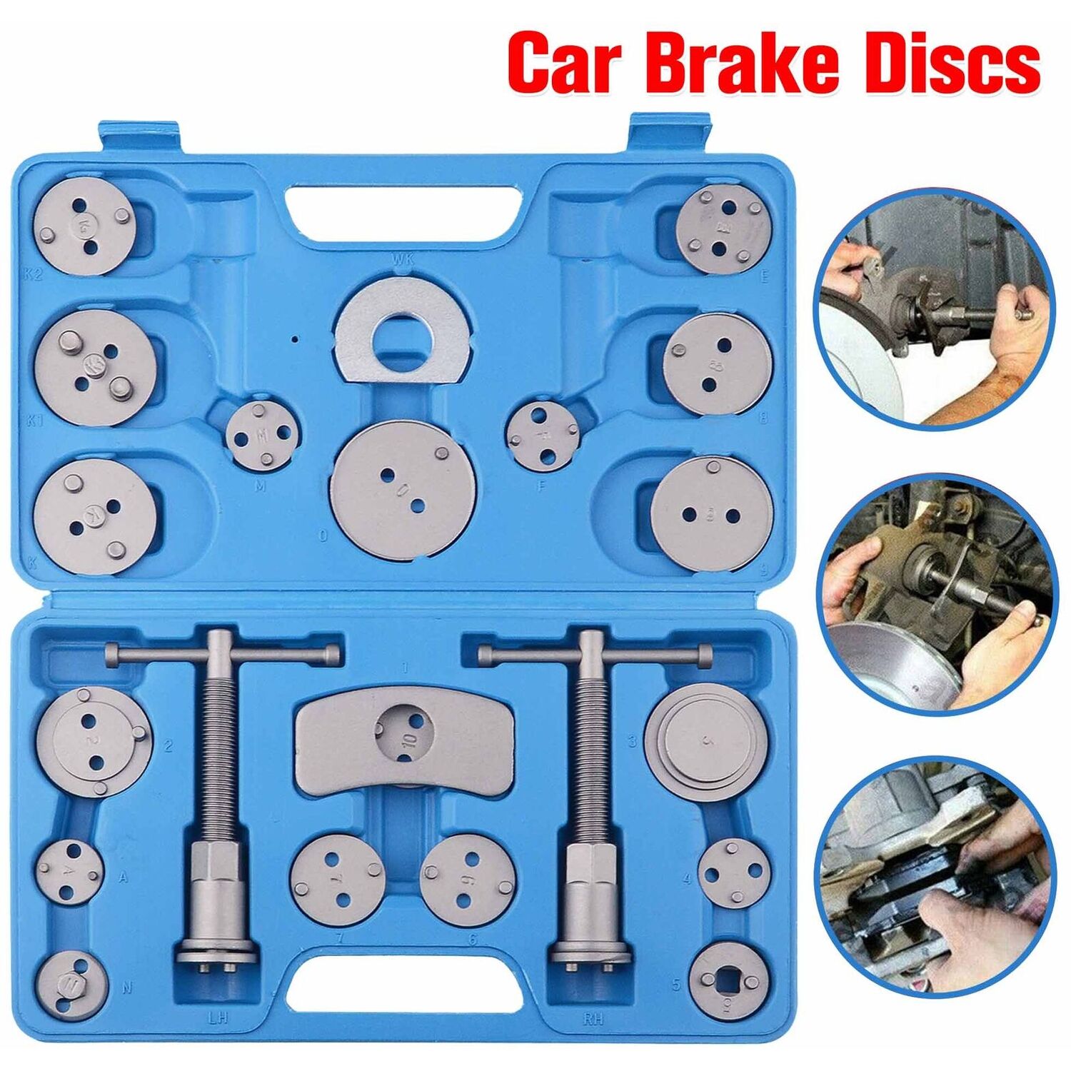 Universal Brake Caliper Wind Back Tool Kit Set