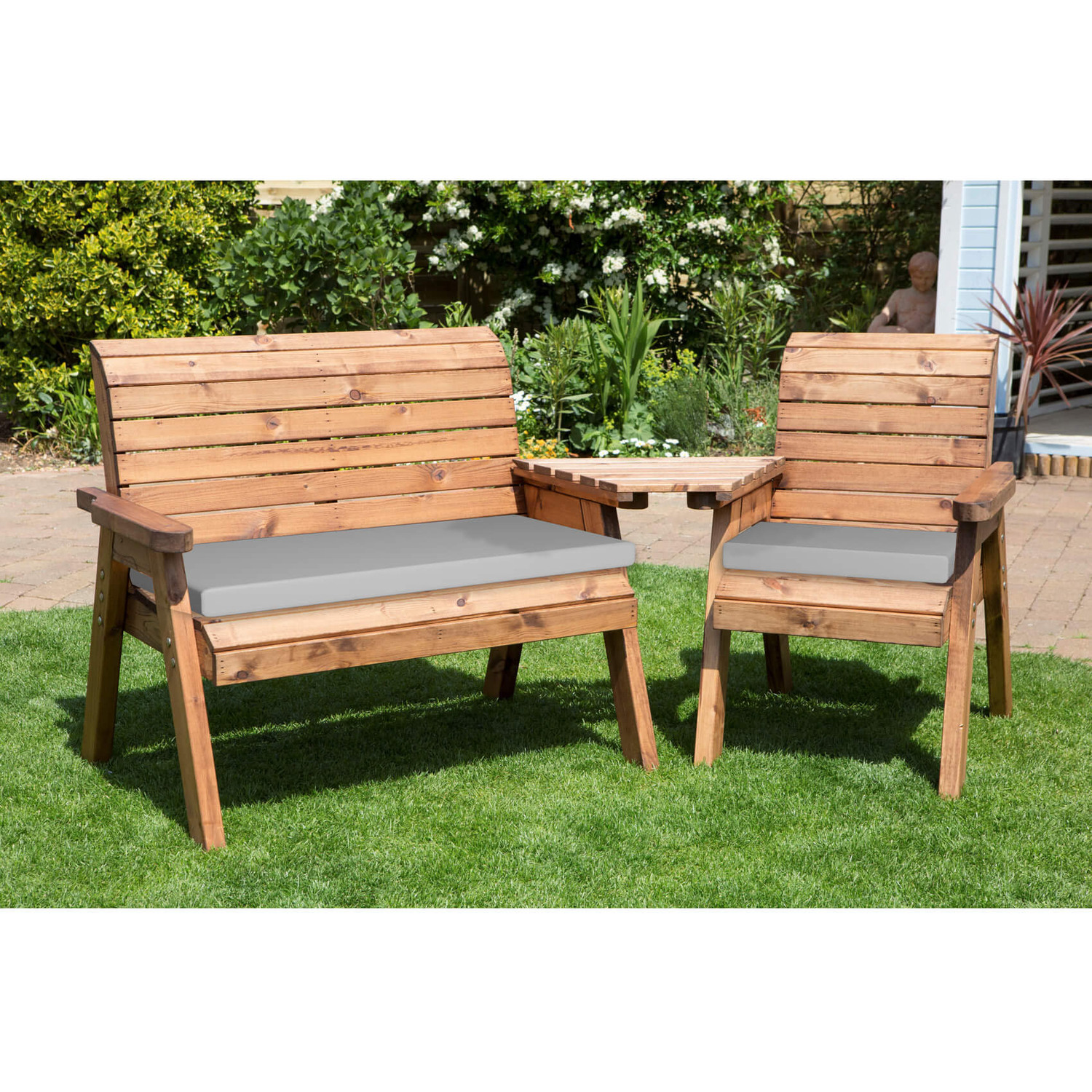 Charles Taylor 3 Seat Companion Set Angled with Seat Cushions