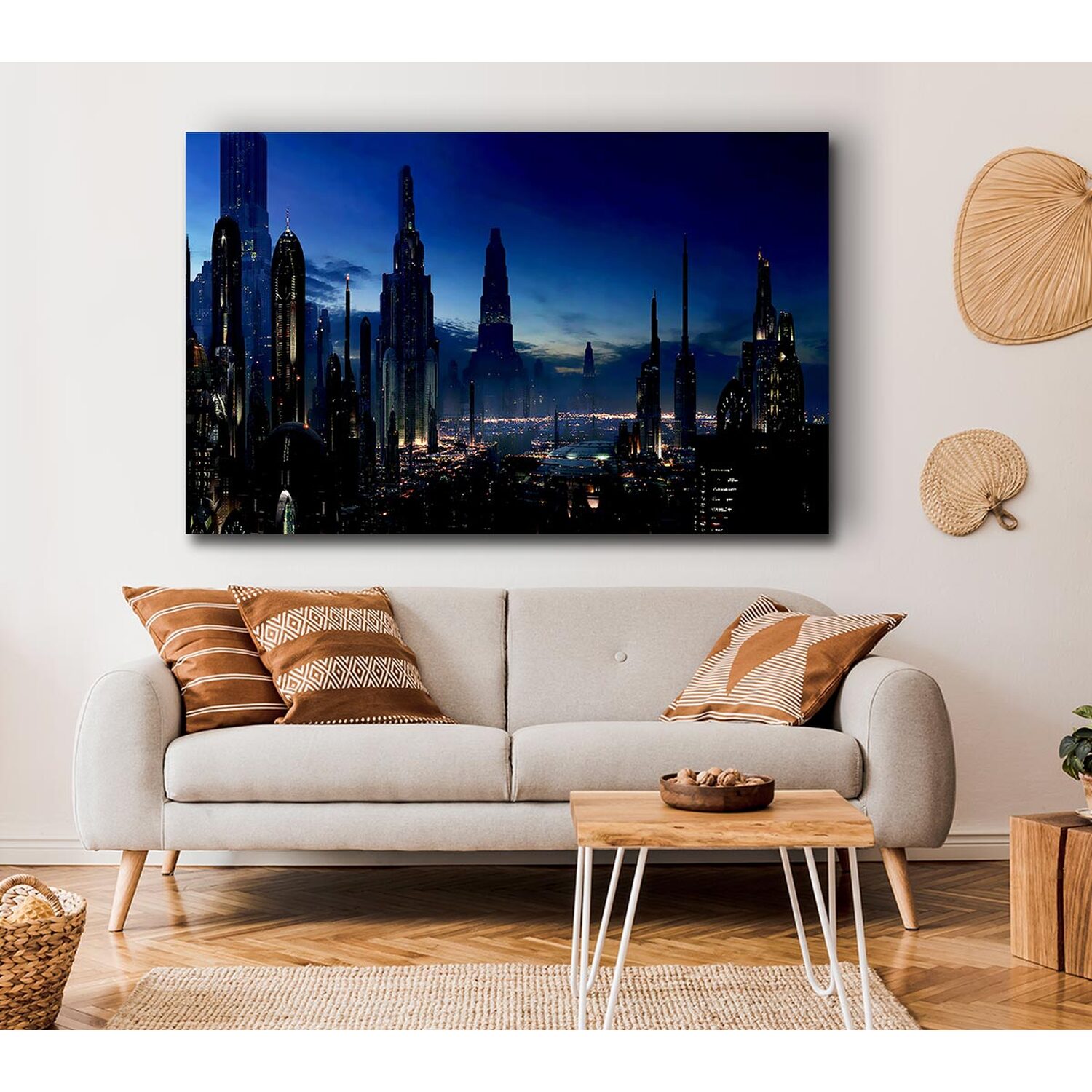 City Of The Future Canvas Print Wall Art
