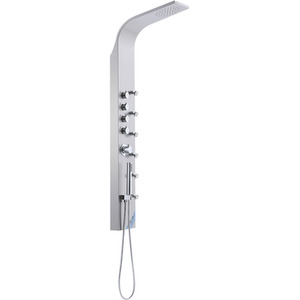 4 in 1 Contemporary Shower Panel with Body Massage Jets