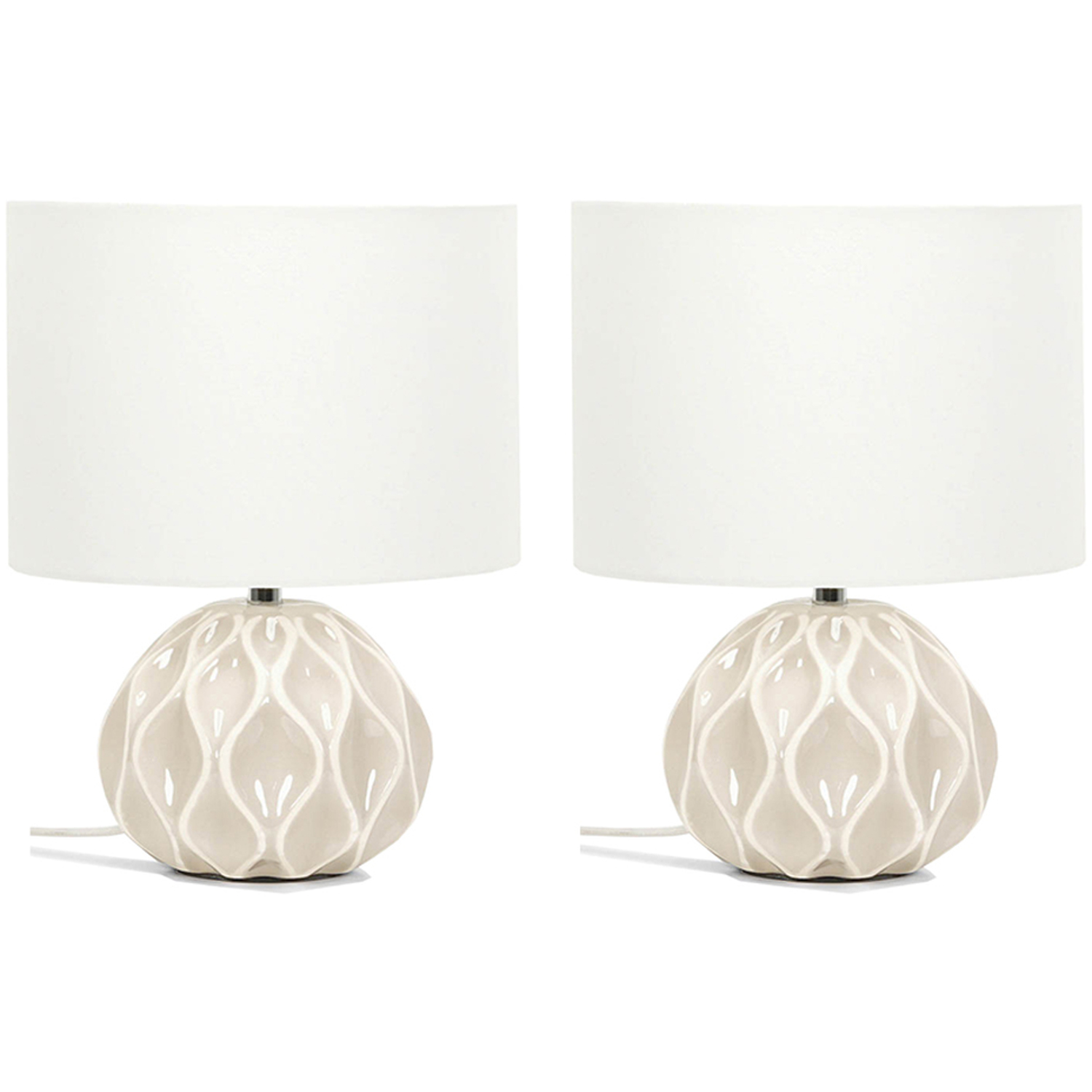Luca Ceramic Table Lamps - Set of 2