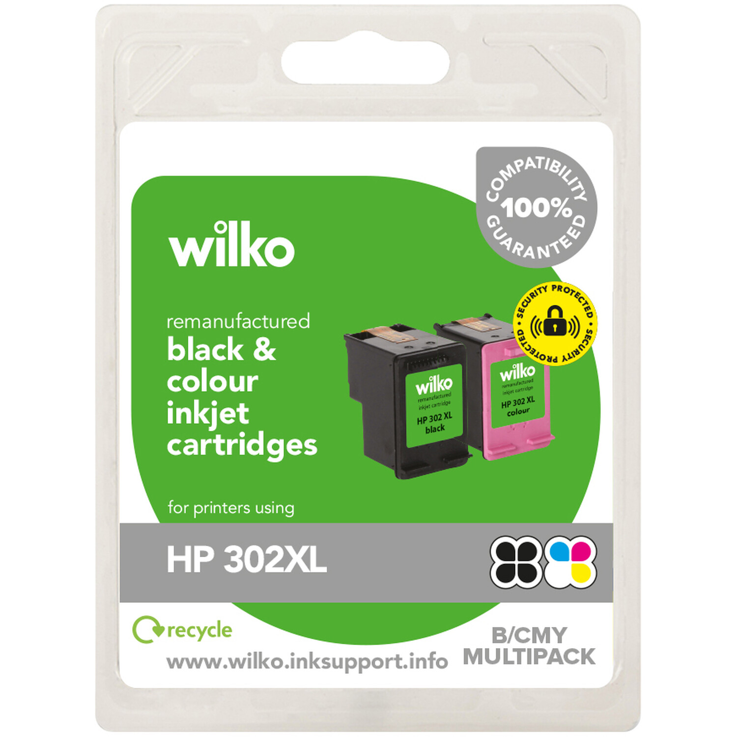 HP302XL Black and Colour Ink Cartridges
