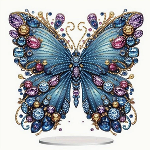 5D DIY Crystal Blue Butterfly Diamond Painting Art Kit