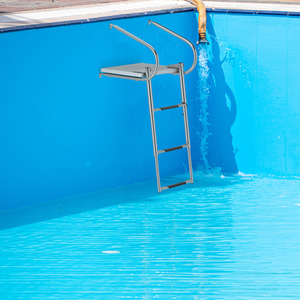 Folding Stainless Steel Swim Dock Ladder with Non-slip Steps