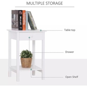 Traditional Wooden Bedside Table