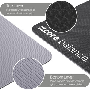 TPE Exercise Mat For Gymnastics and Pilates with Carry Strap