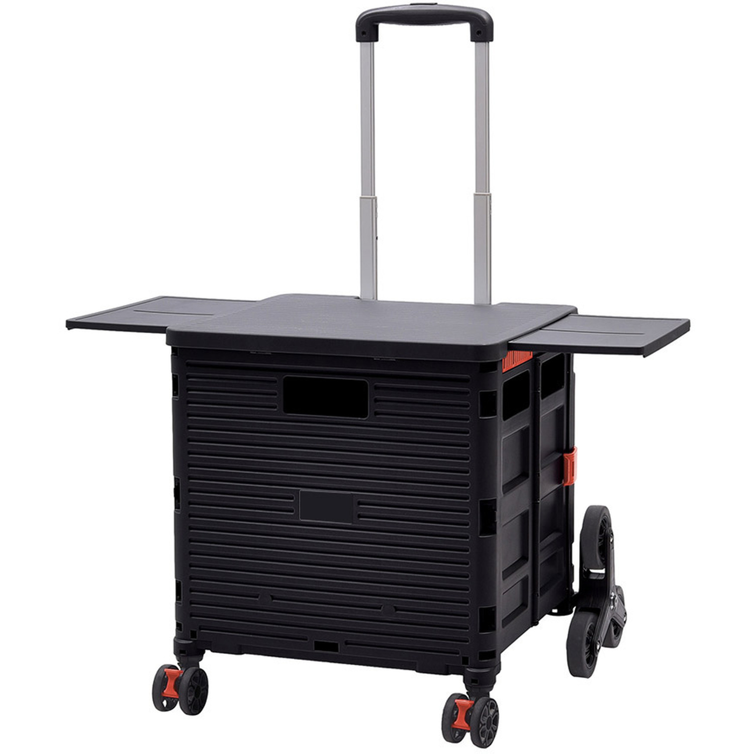 Folding Stair Climbing Shopping Trolley with Magnetic Lid and Tiltable ...