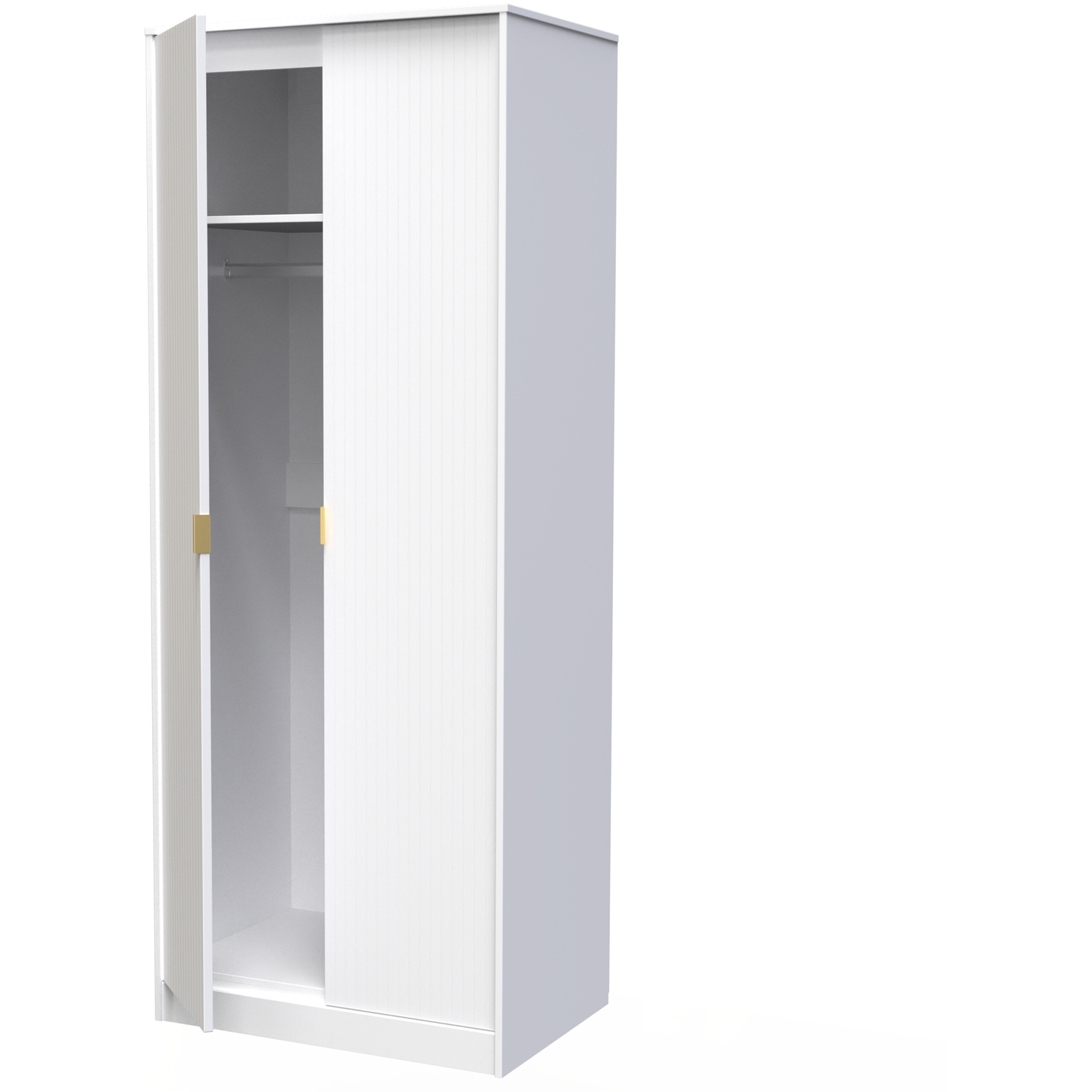 Linear Ready Assembled 2 Door Wardrobe