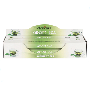 Elements Green Tea Incense Sticks Set Of 6 Packets