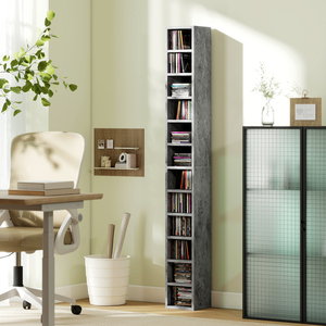 HOMCOM 204 CD Storage Unit with 12 Cubes for Living Room