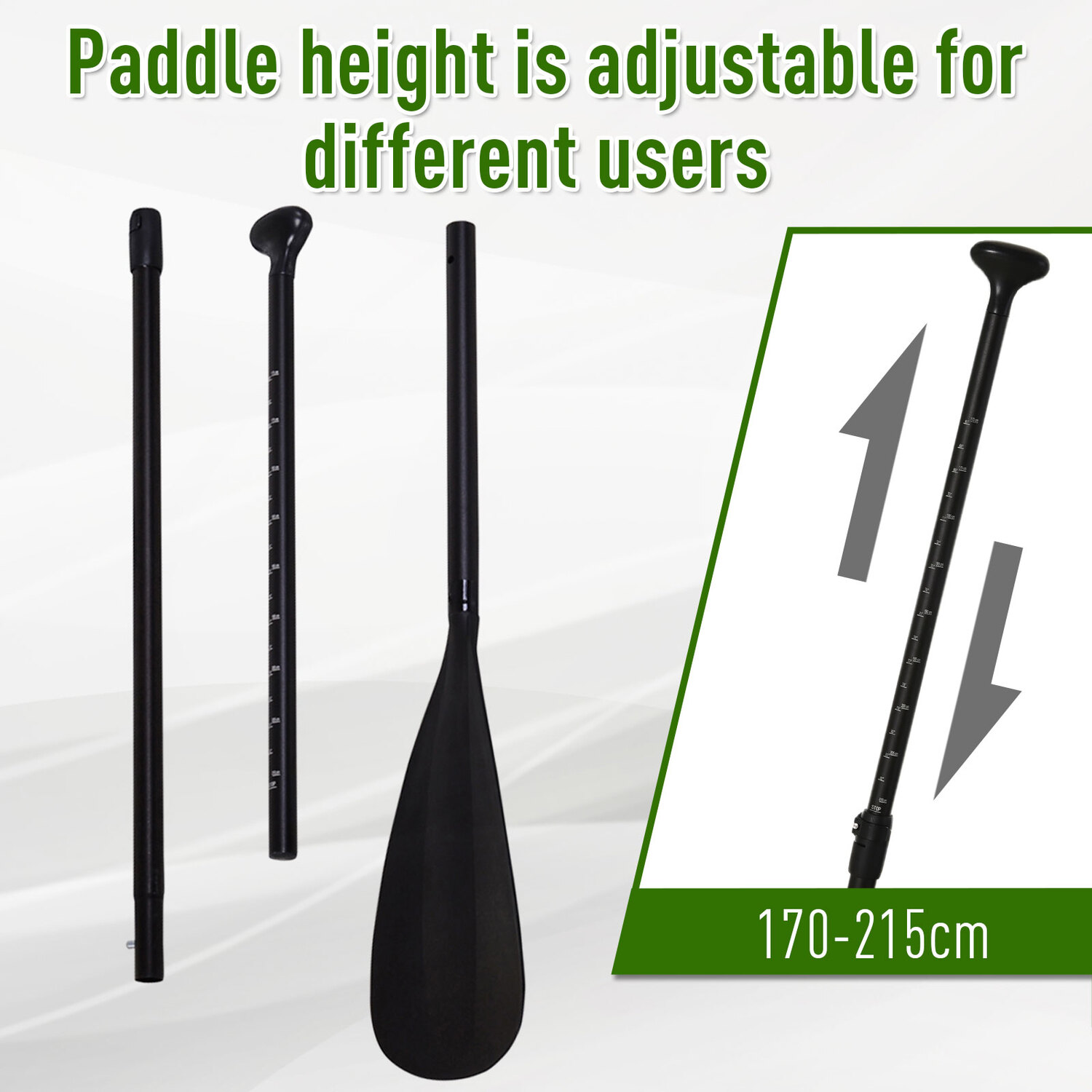 HOMCOM Inflatable Paddle Board Plastic