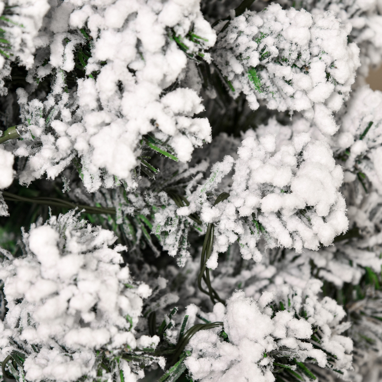 Prelit Artificial Snow Flocked Christmas Tree with LED Light