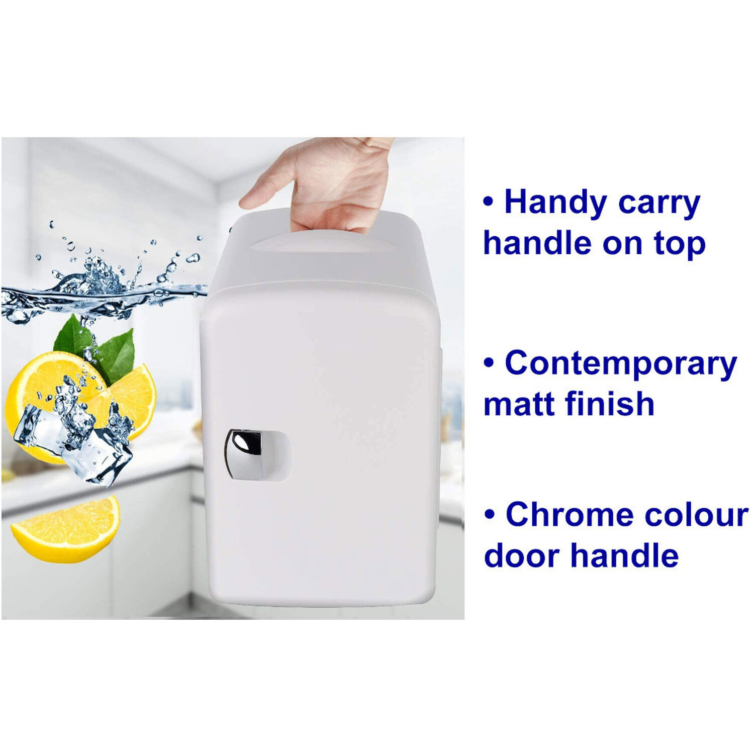 4L 6 Can Mini Fridge Portable or Mains Powered