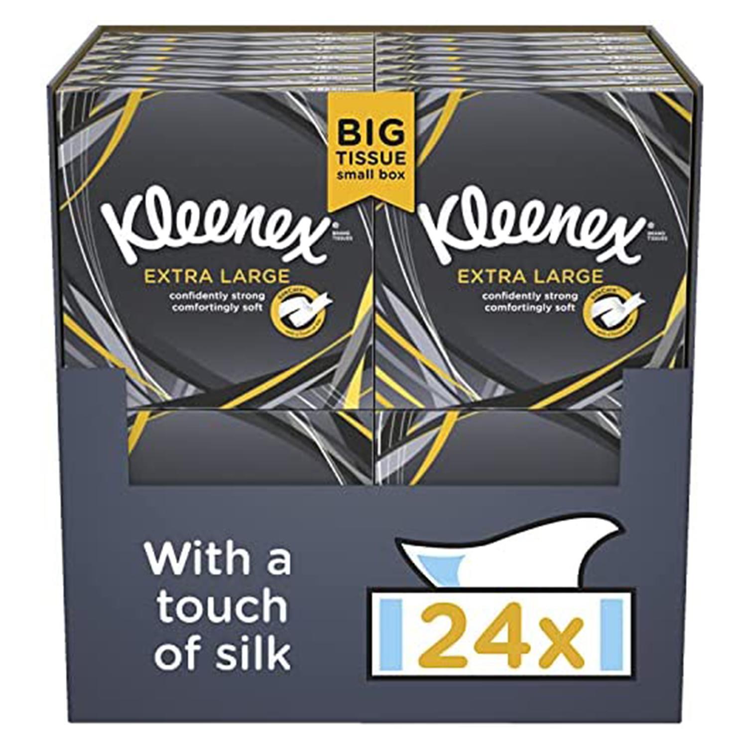 Kleenex Extra Large Compact Facial Tissues - 48 Boxes, 44 Tissues Per Box
