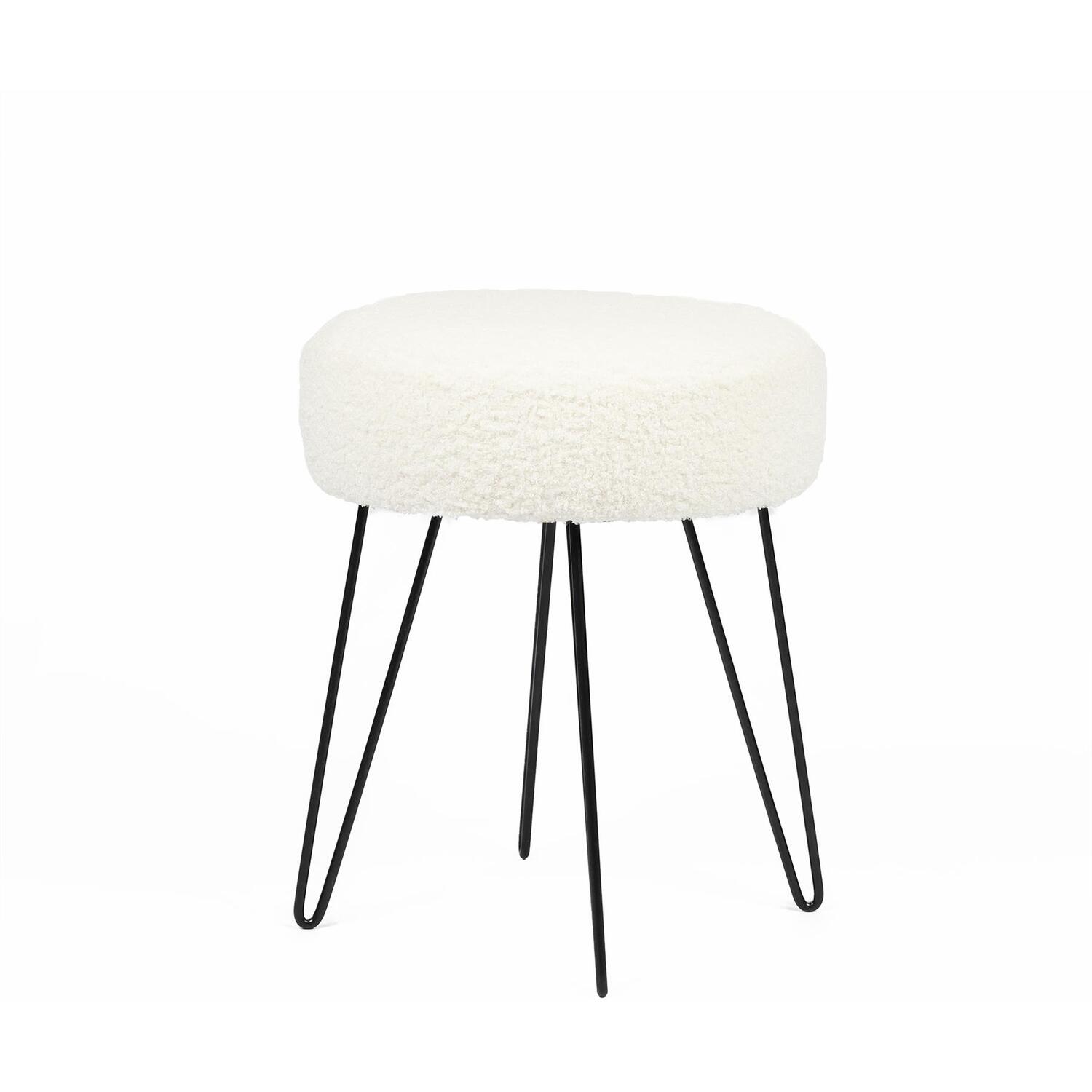 Teddy Boucle Hairpin Stool