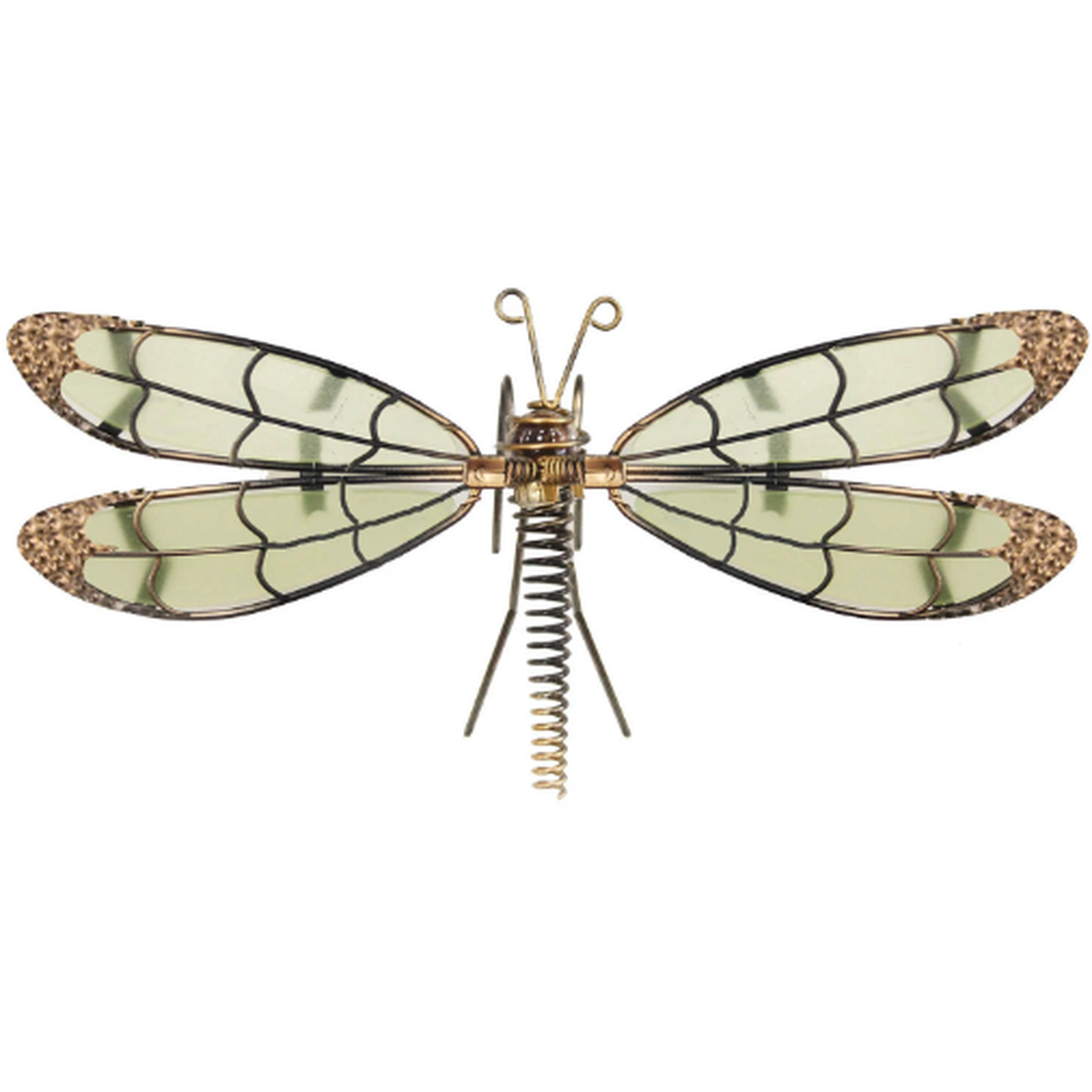 Glass Wing Glow in the Dark Dragonfly Butterfly Pot Hanger