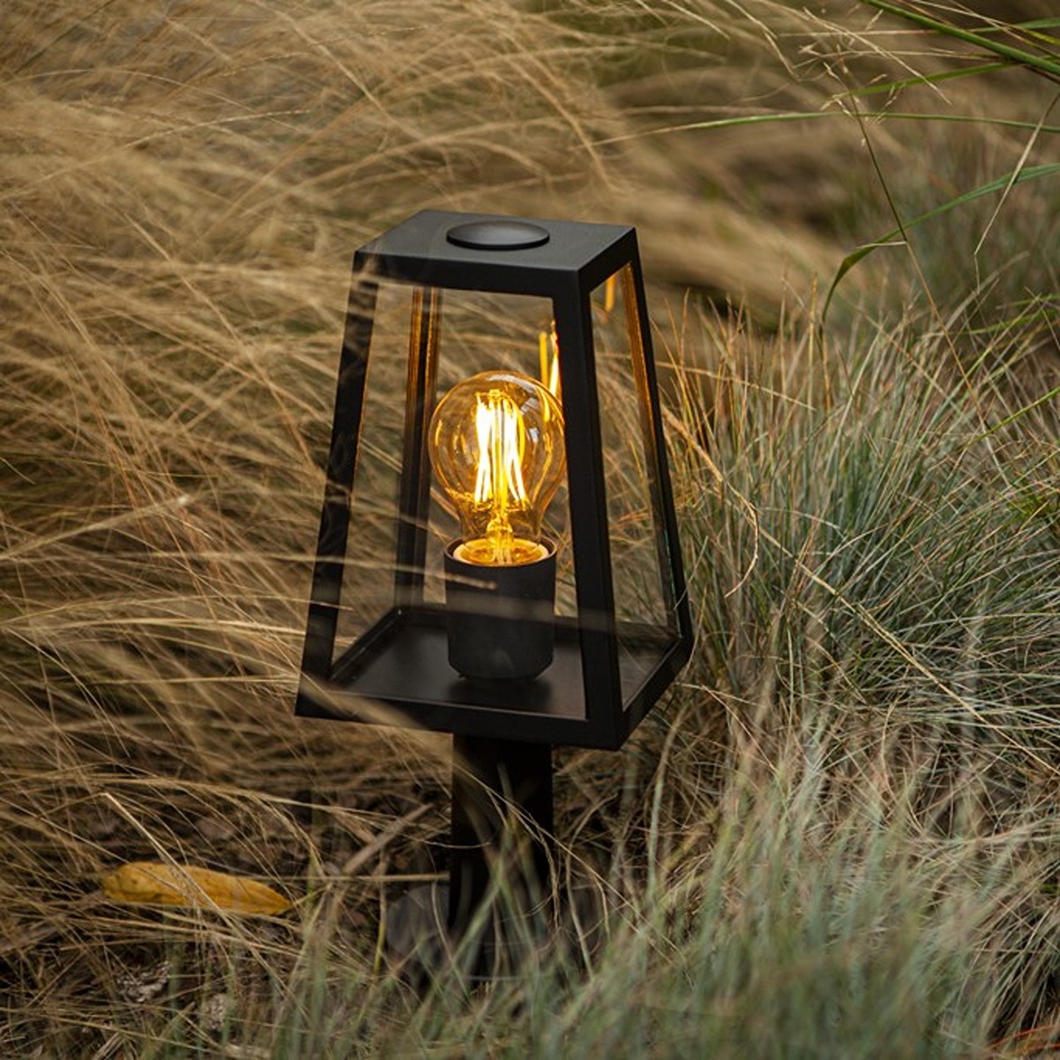 CGC LOUIE Modern Outdoor Lantern Short Post Light