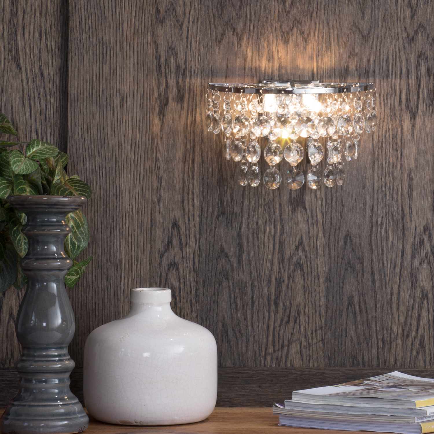 Montego Crystal Effect Wall Light