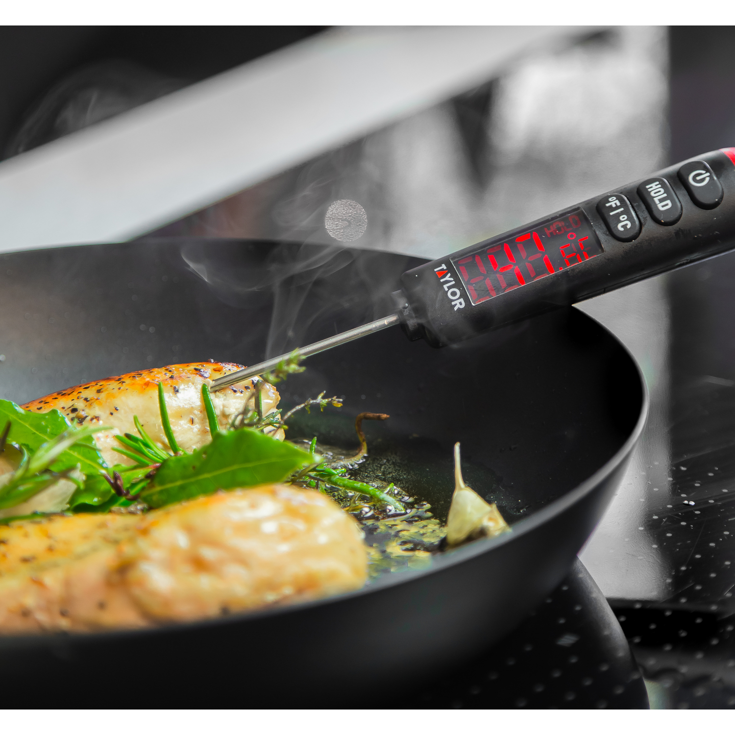 Taylor Pro Digital Food Thermometer with Bright LED Display