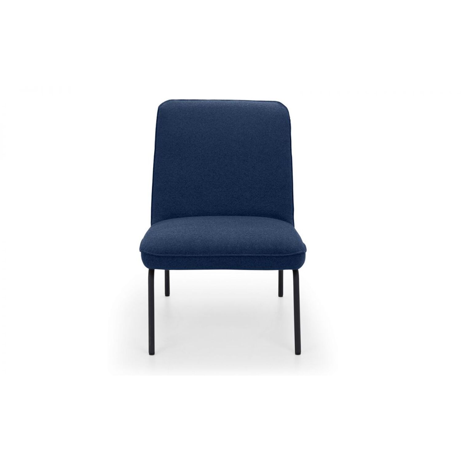 Cushion Chair with Black Metal Frame