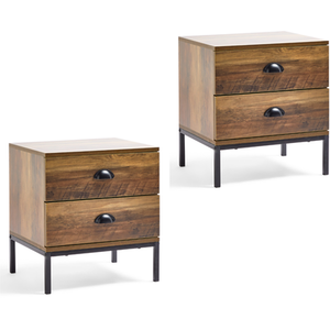 Jaxon Bedside Table with 2 Drawers