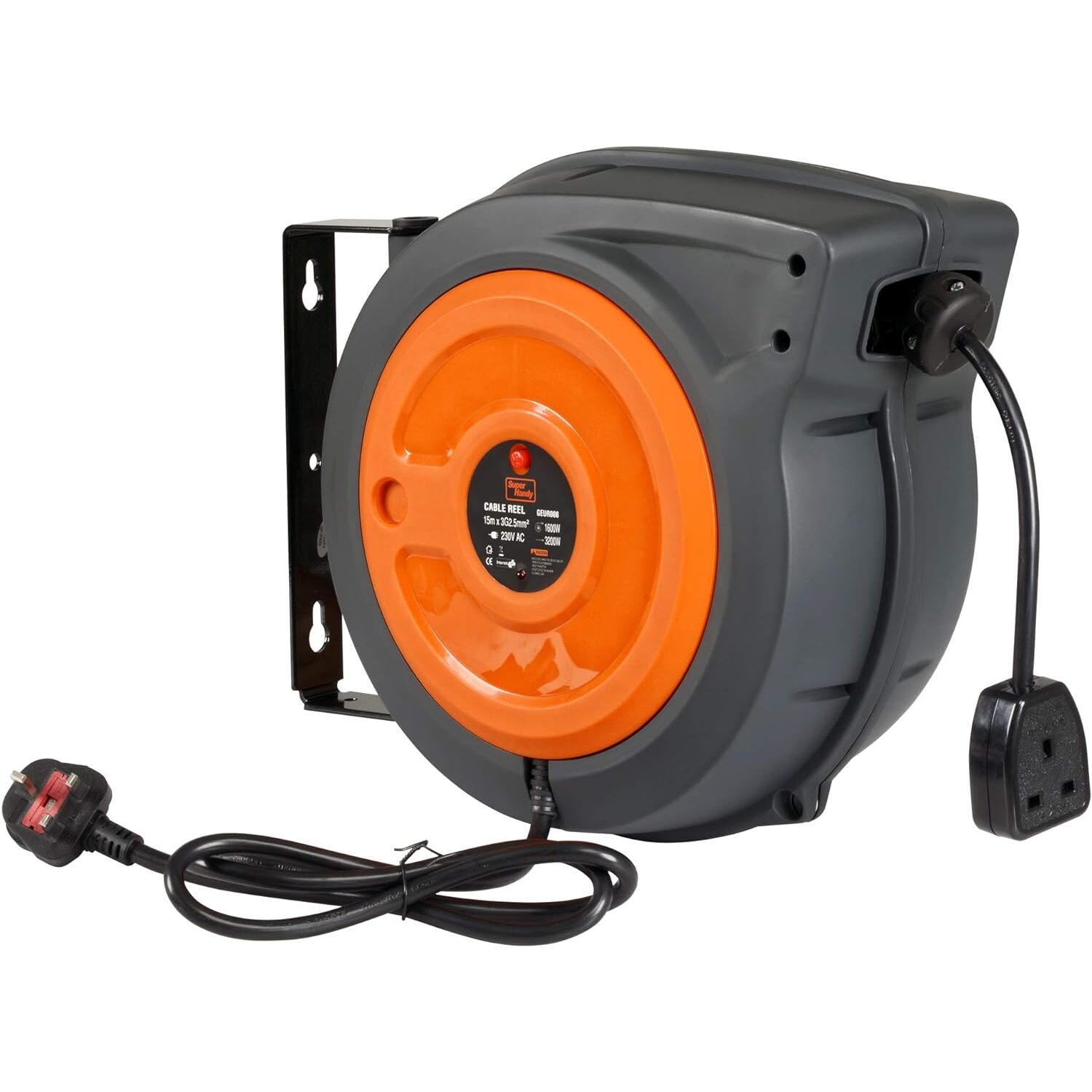 Retractable Heavy Duty Extension Cord Reel