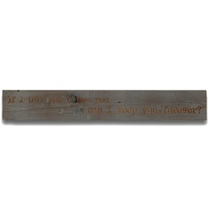 I Love You Grey Wash Message Plaque - Sentimental Sign