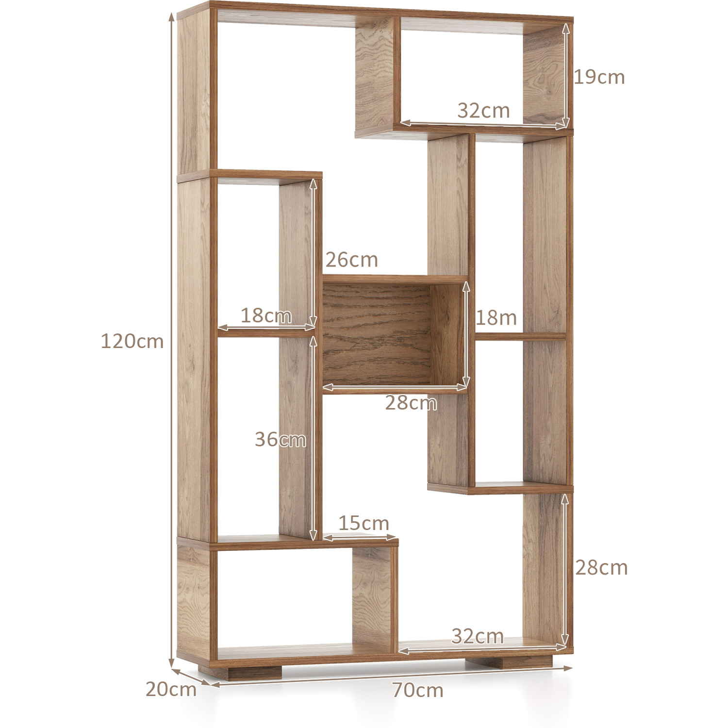 Modern Geometric Bookcase