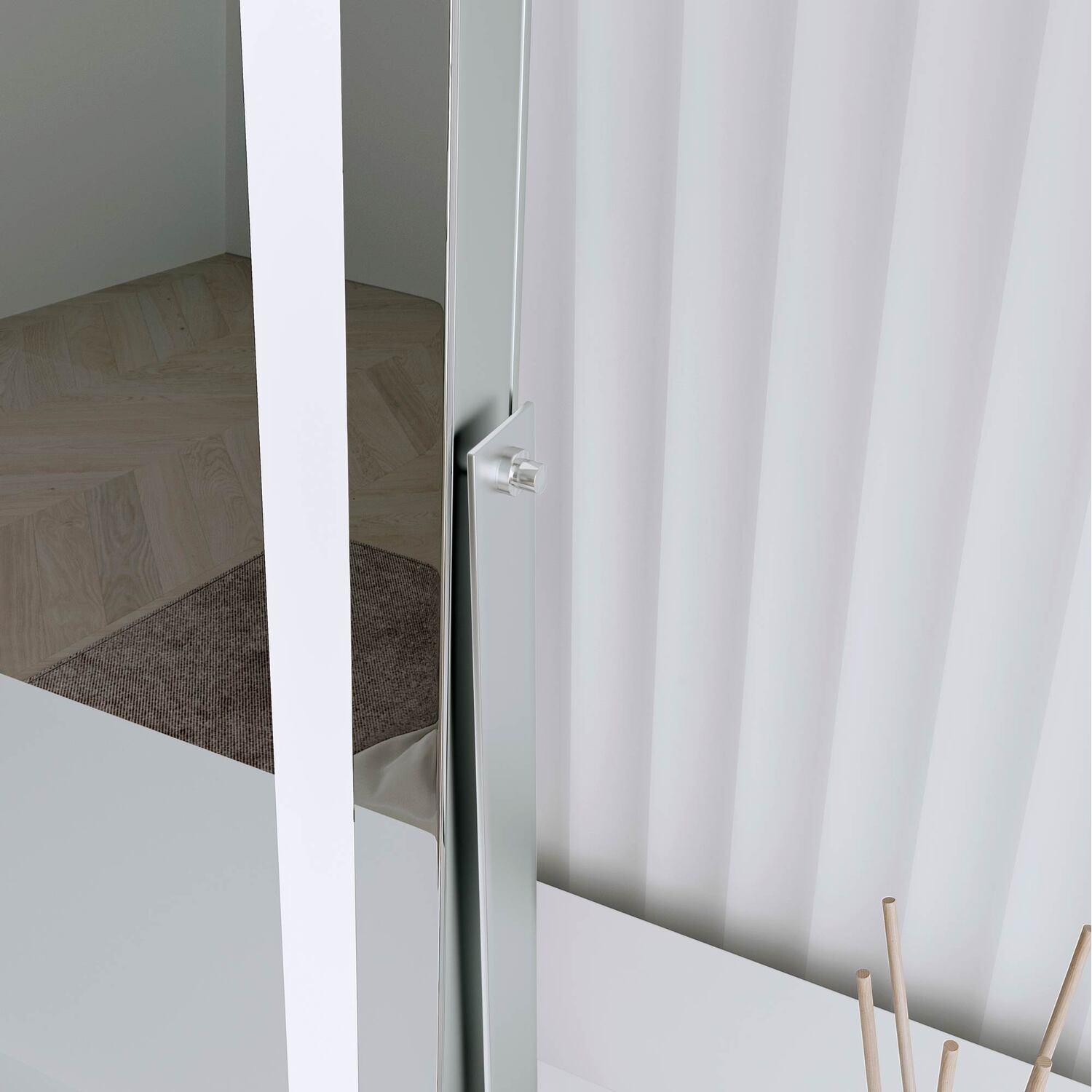 Mia Frameless Touch Sensor LED Mirror With Lights