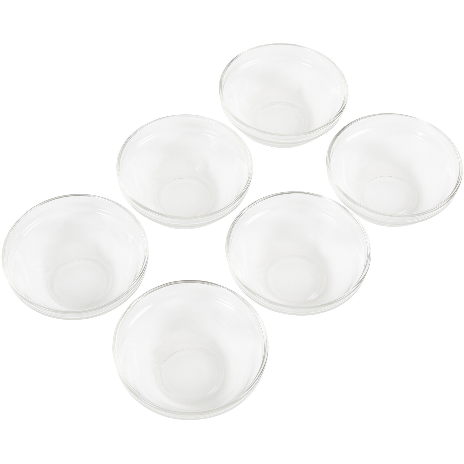 Set of 6 Glass Stacking Bowls