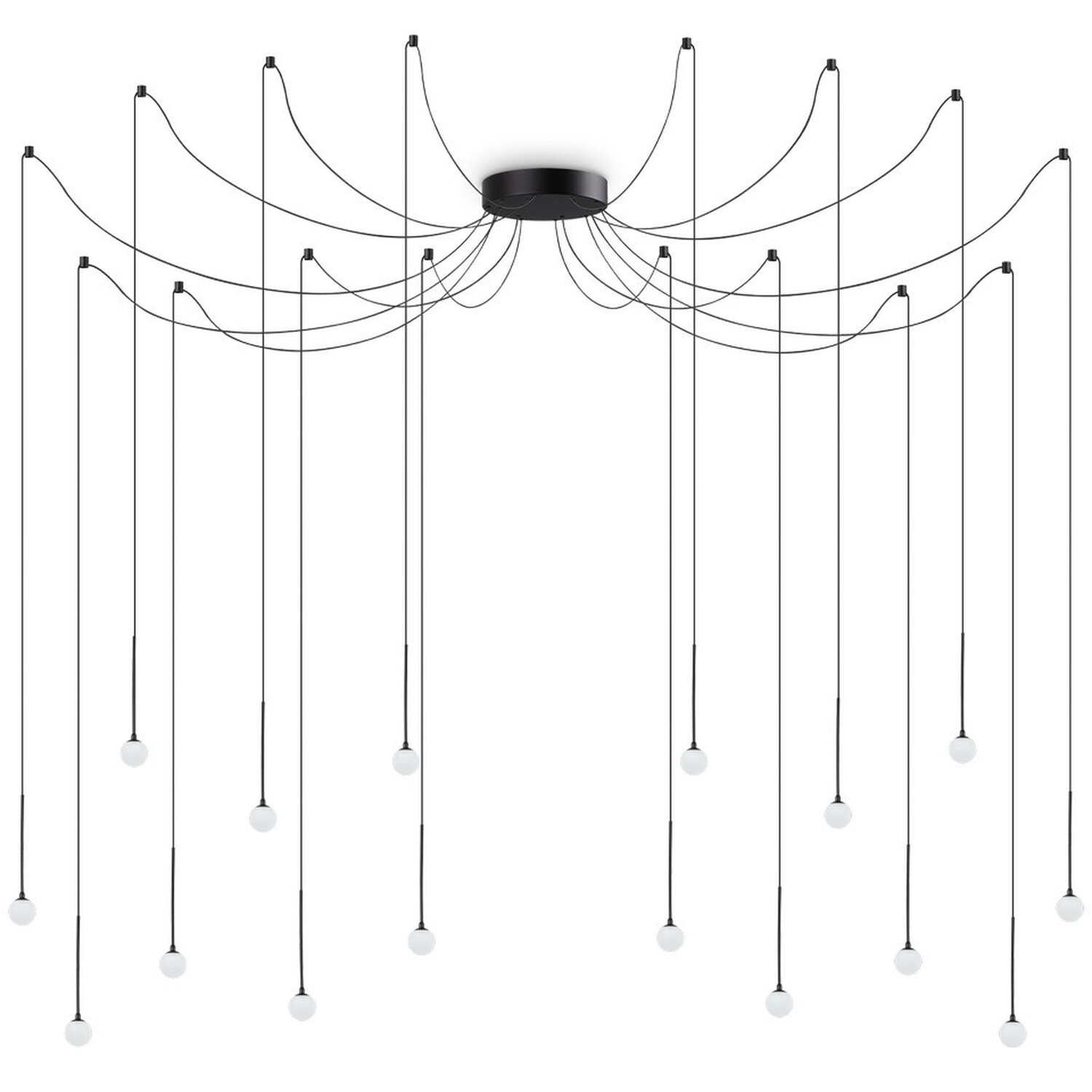 LUCCIOLA 16 Light LED Cluster Pendant Ceiling Light Non-Dim