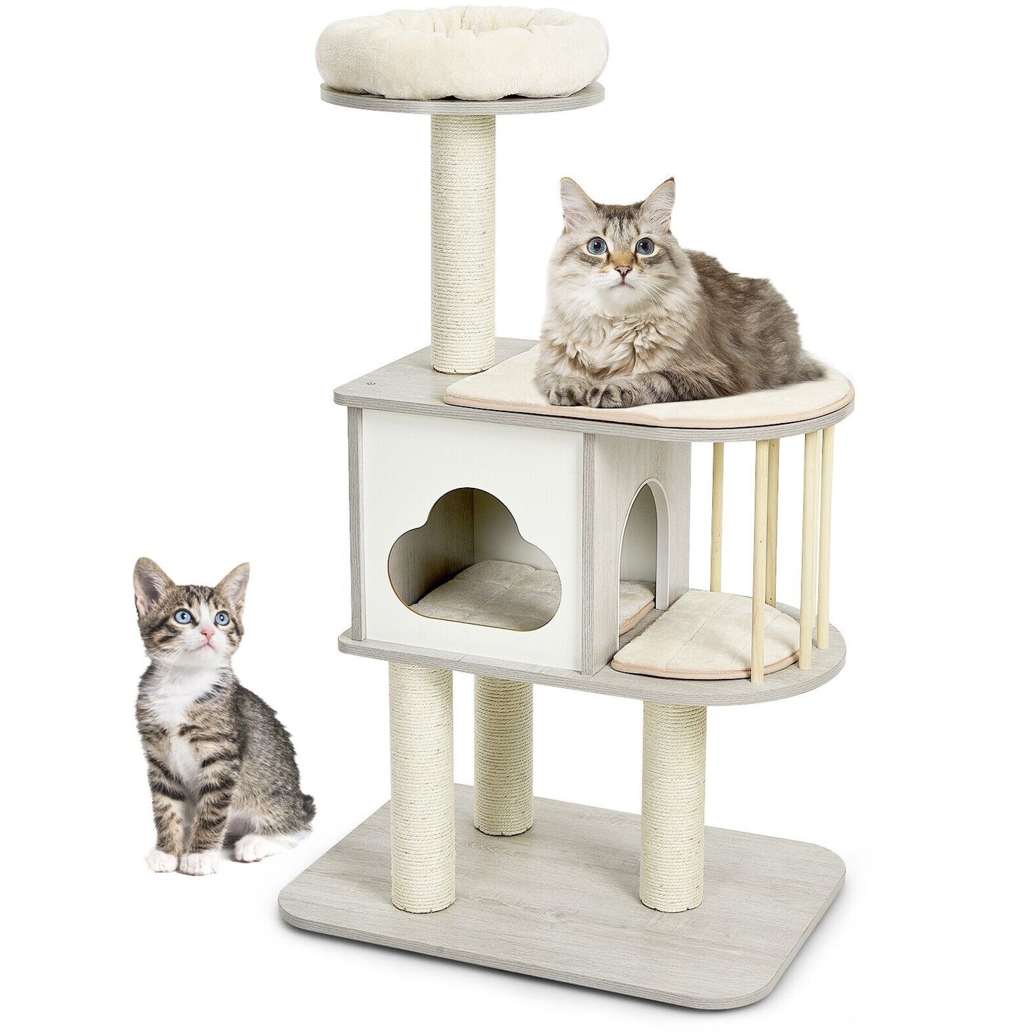 Modern Cat Tower with Condo