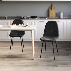 Vida Designs Luton Set of 4 Fabric Dining Chairs