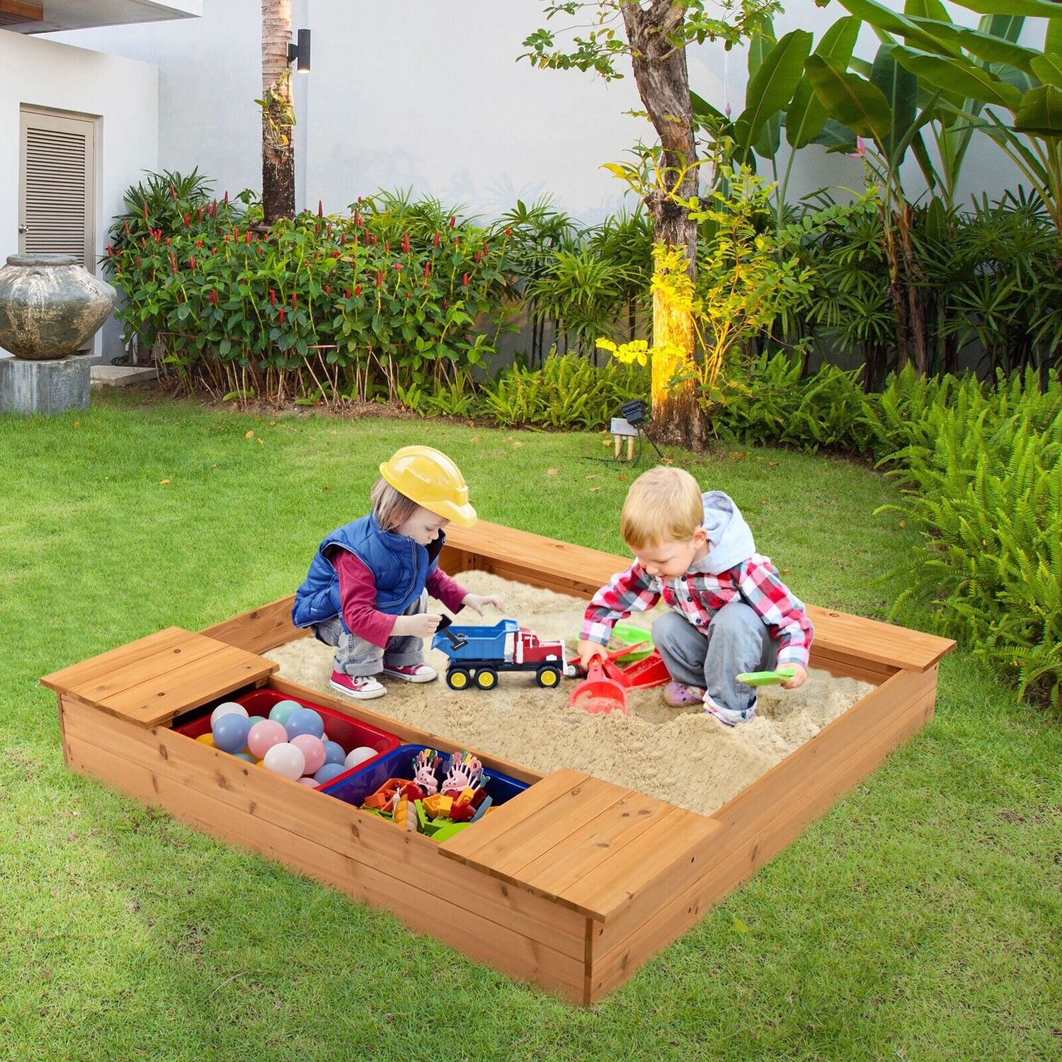 Outdoor Children Sandbox Play Station