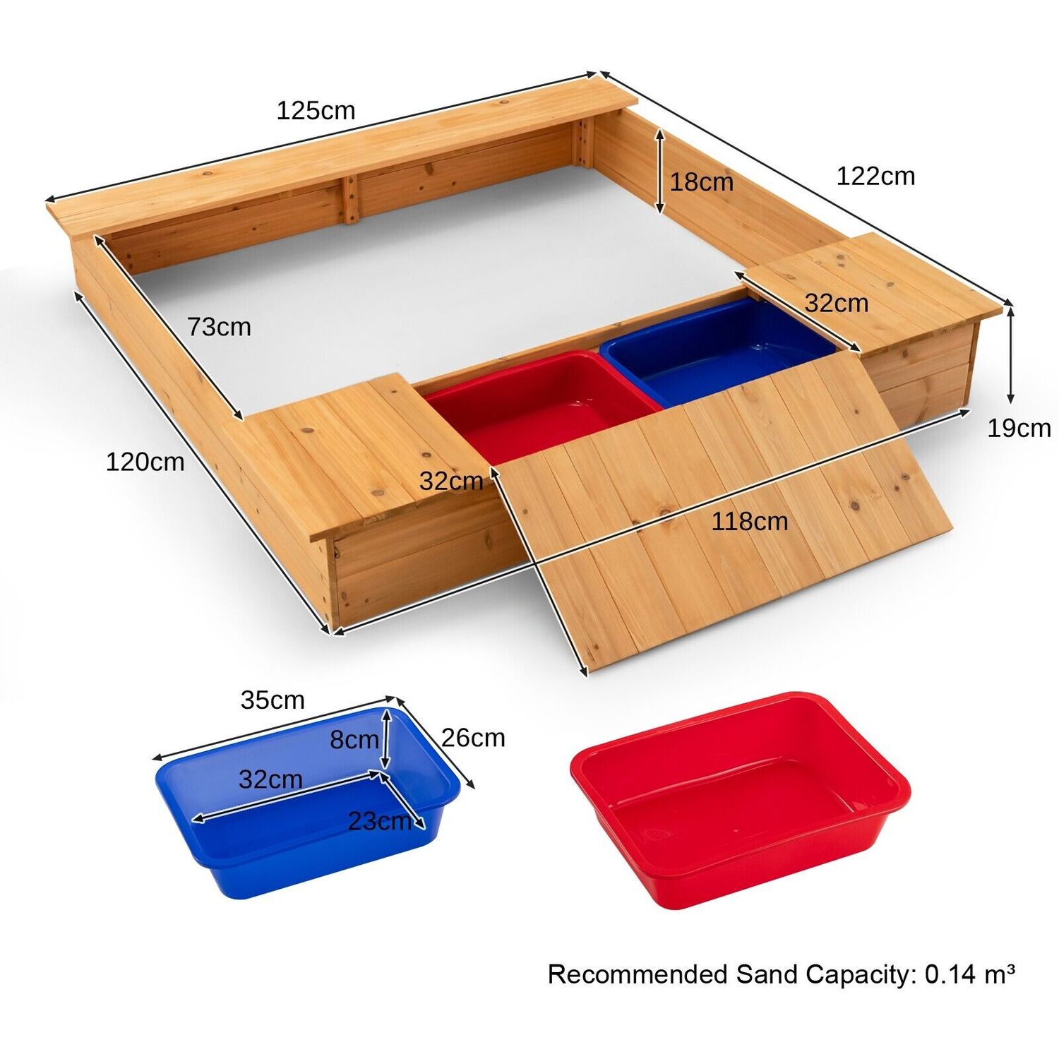 Outdoor Children Sandbox Play Station