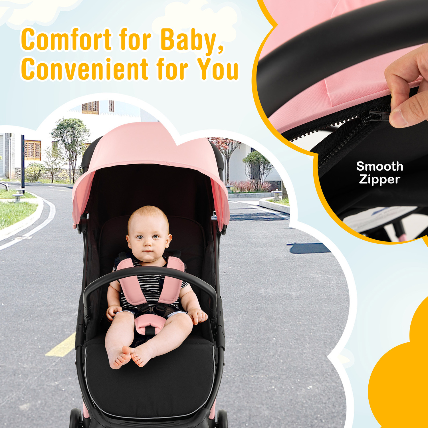 Baby Stroller Portable Travel Buggy