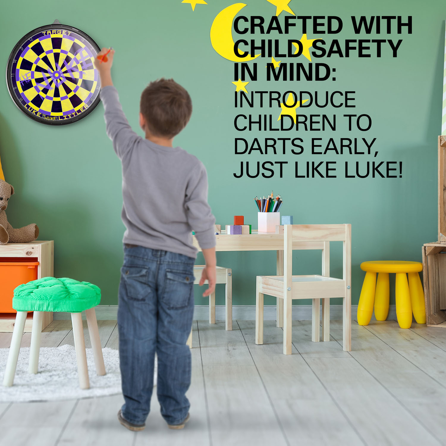 TARGET DARTS Luke Littler Magnetic Dartboard Set for Kids - 440095