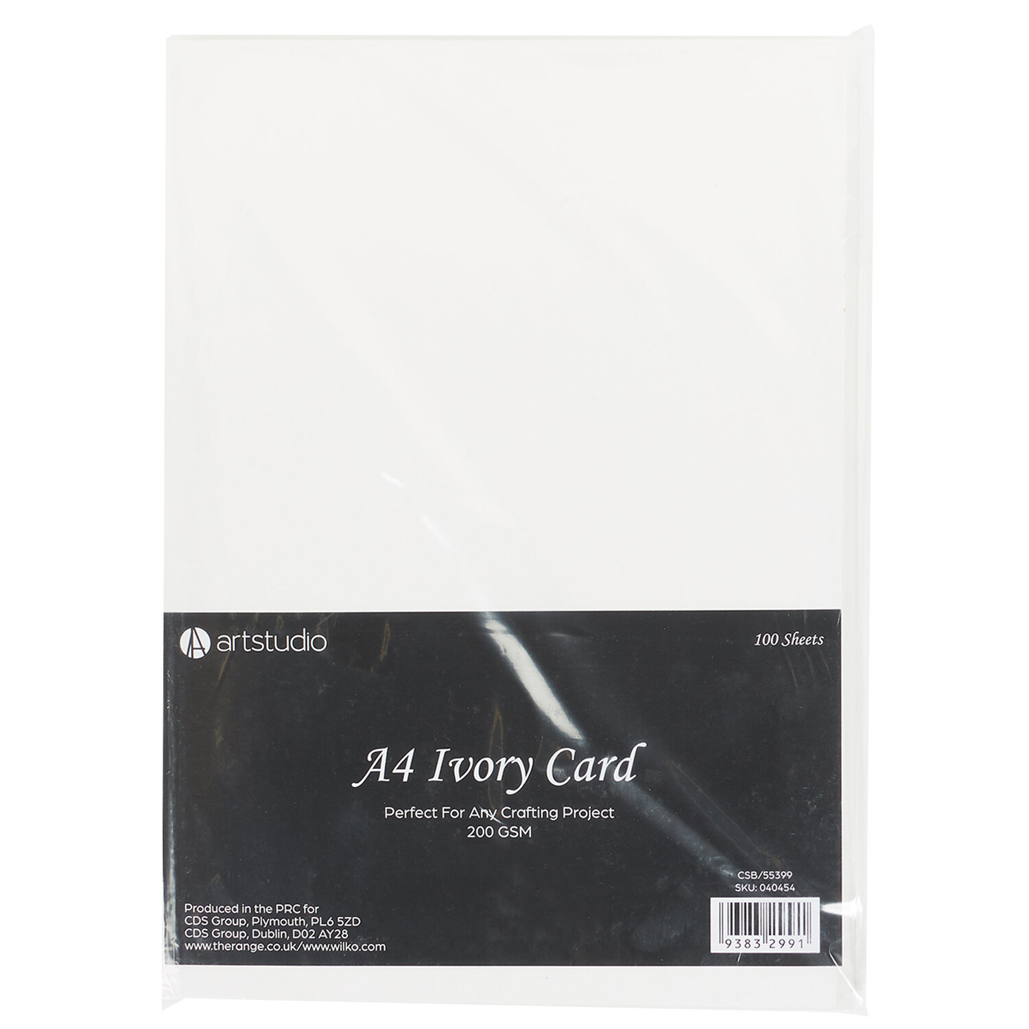 Pack of 100 A4 Ivory Card Sheets