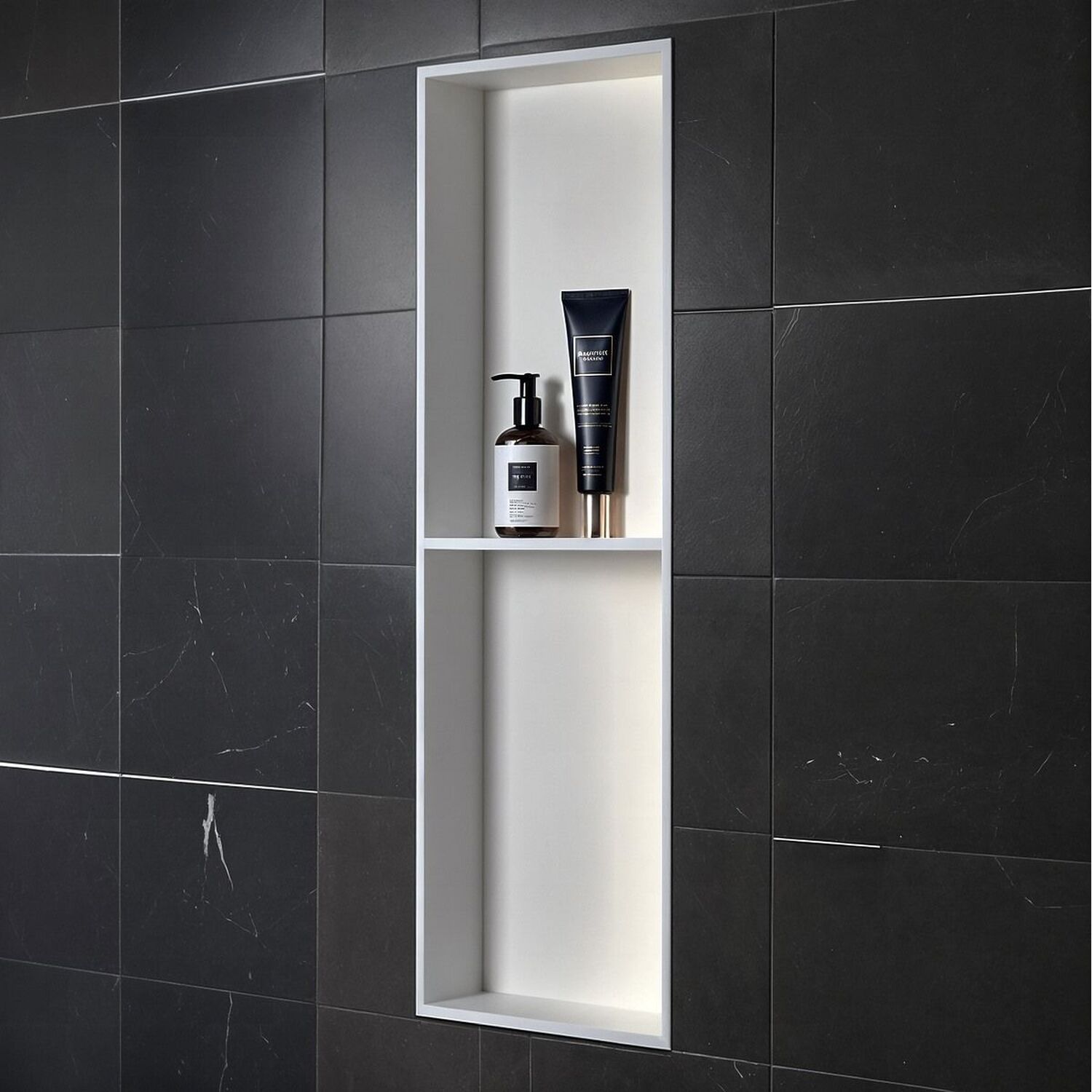 Fino Stone Waterproof Recessed Wall Niche Shelf