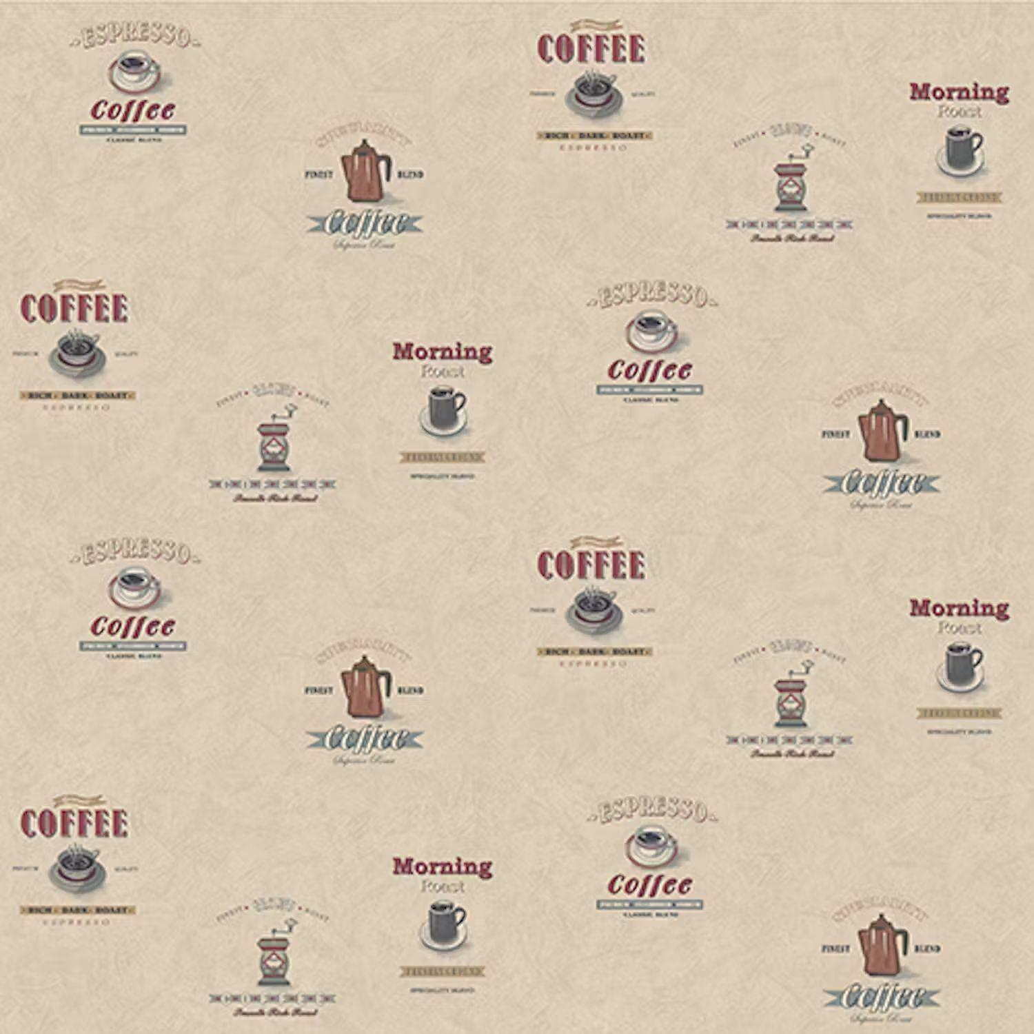 Kitchen Recipes Coffee Cafe Wallpaper Vintage Scrapbook