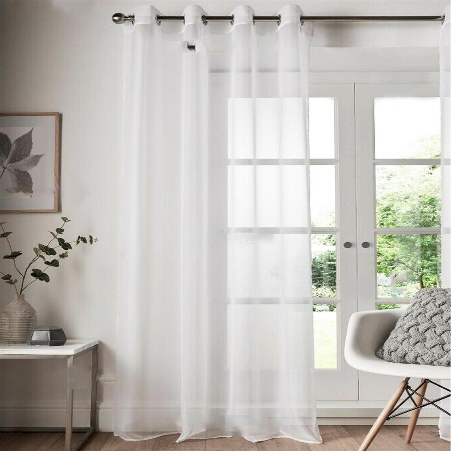 Voile Panel Curtain Eyelet