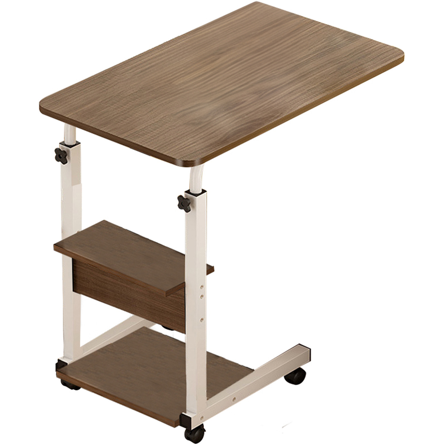 Livingandhome Foldable Height Adjustable Mobile Desk