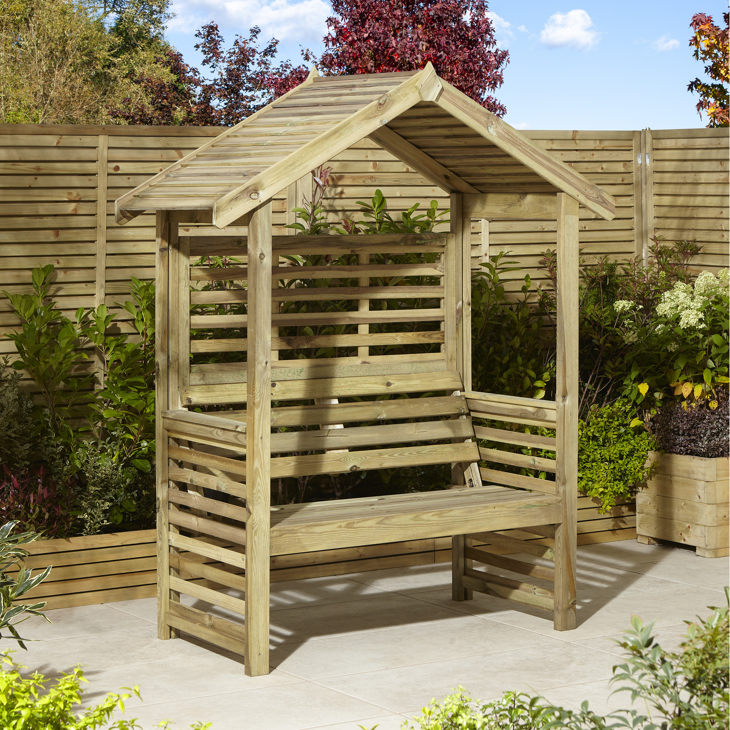 Rowlinson Tivoli Wooden Garden Arbour