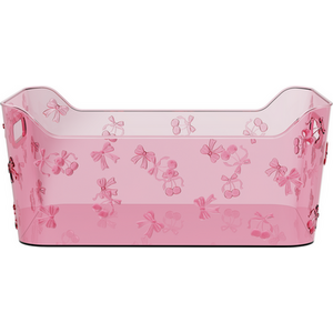 Cherry Bow Storage Basket