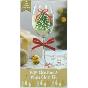 Paint Your Own Christmas Wine Glass Kit