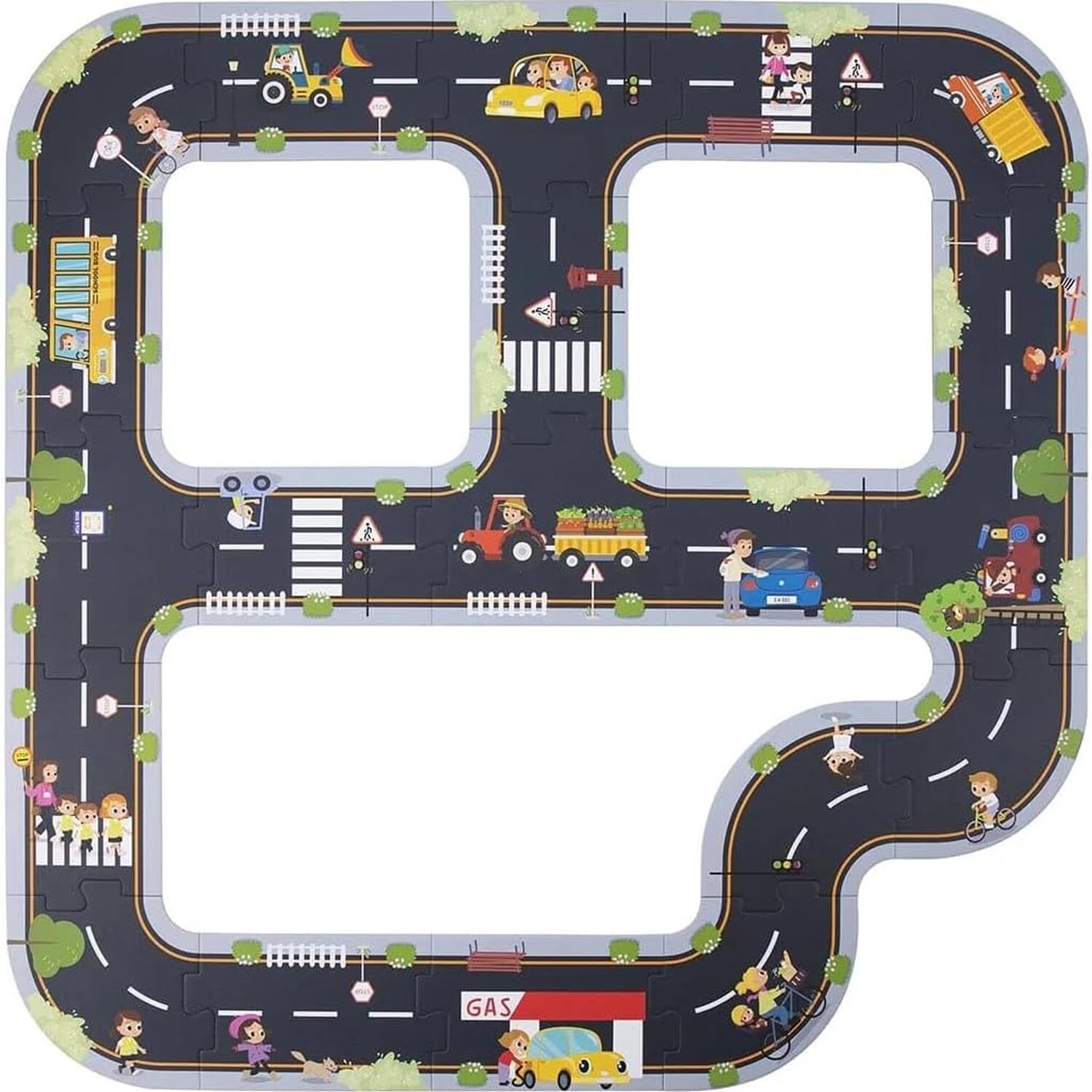 City Road Puzzle 20 Piece Road Map Puzzle