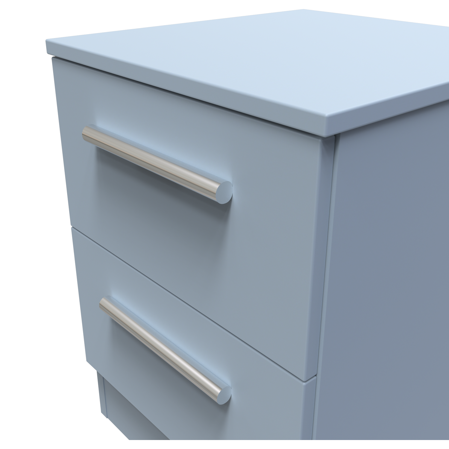 Contrast Ready Assembled 2 Drawer Bedside