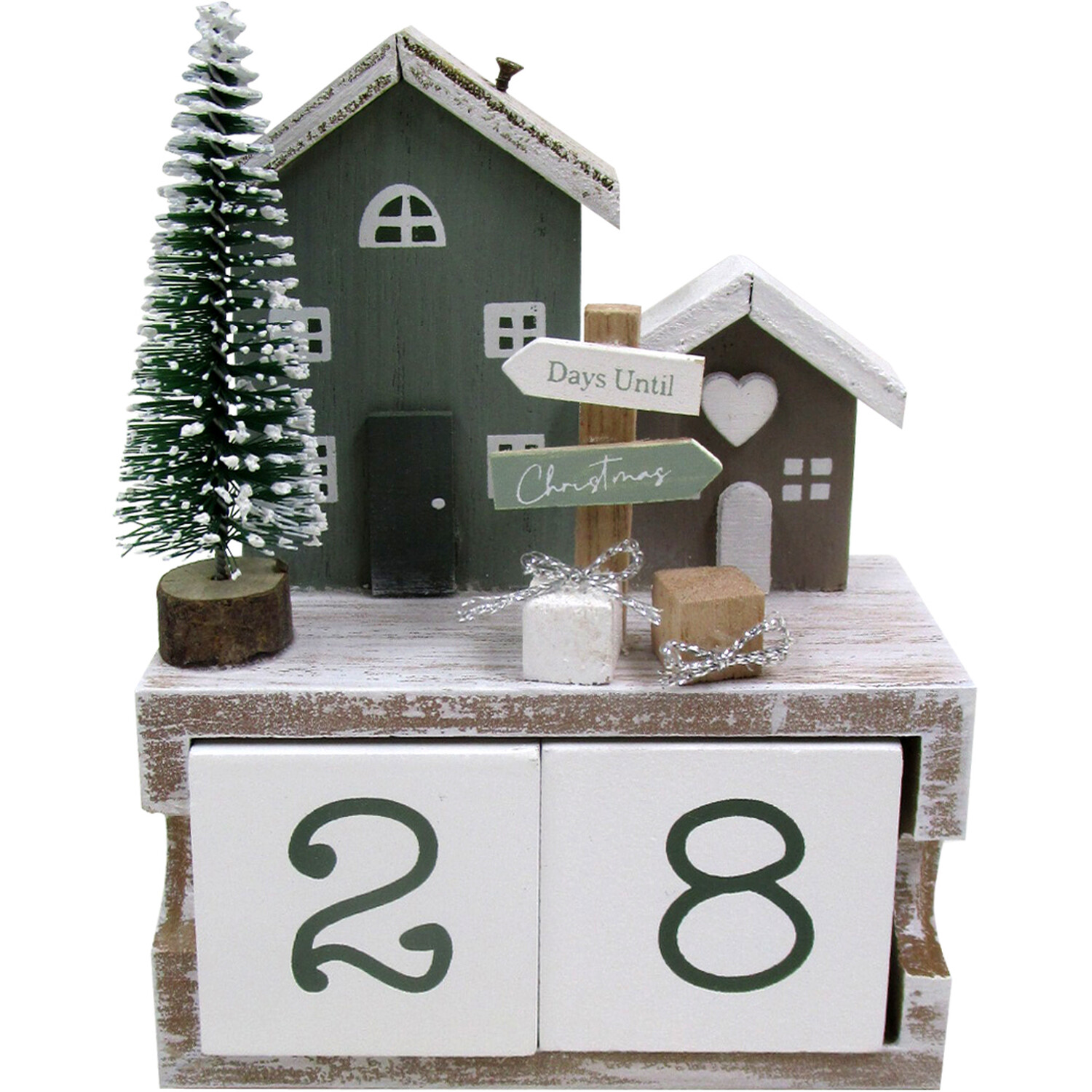 Wooden House Countdown Advent
