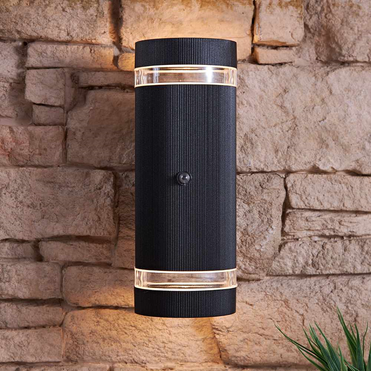 Biard Architect LED Round Dusk till Dawn UpDown Wall Light