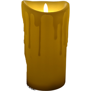 Dancing Battery Operated LED Flame Candle With Melted Effect